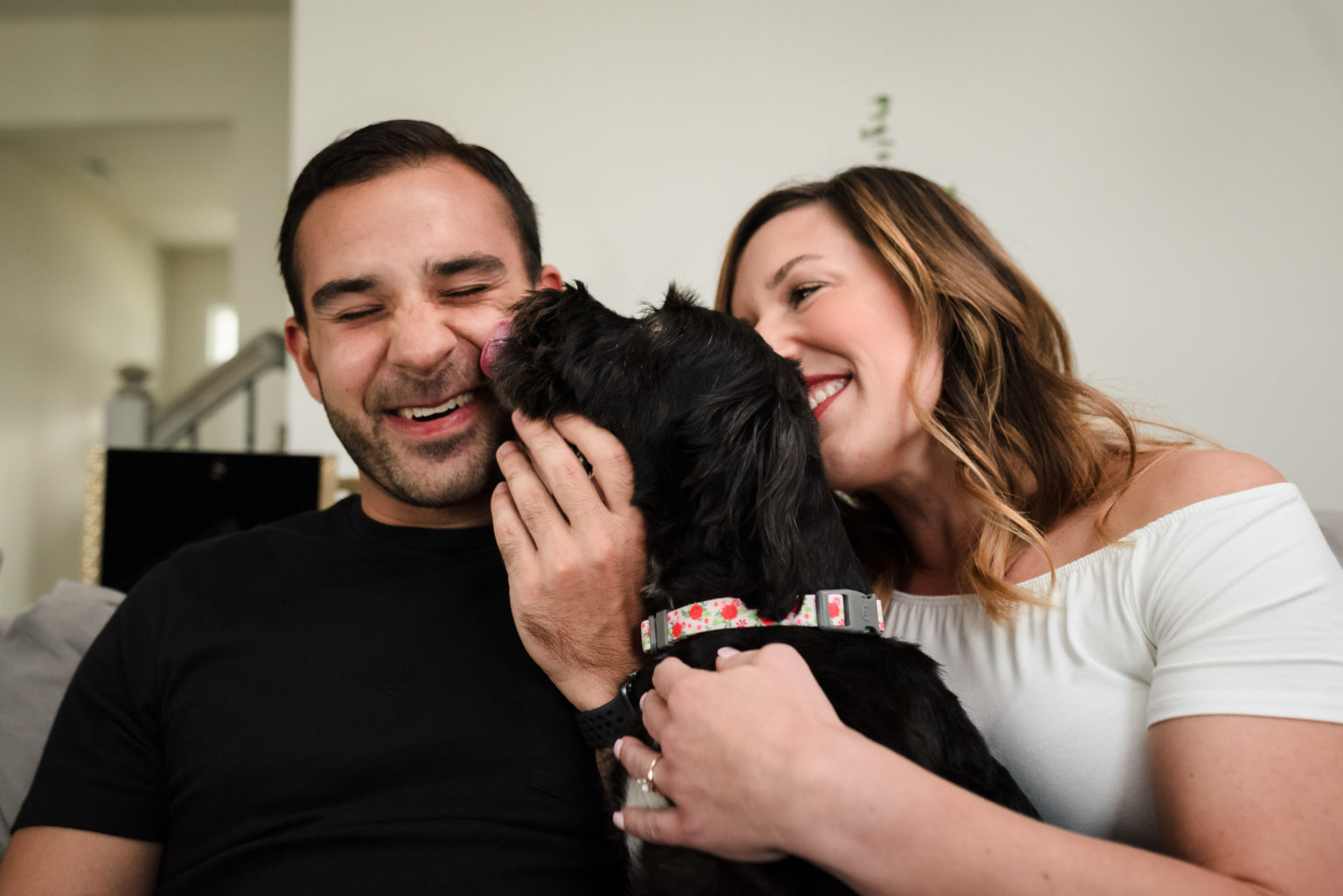 Fun At-Home Engagement Photos | Rachel and Joe