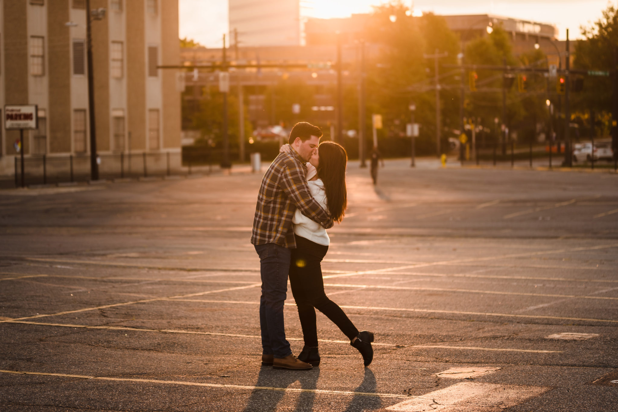 Uptown Charlotte Engagement Session| Alex + Jacob